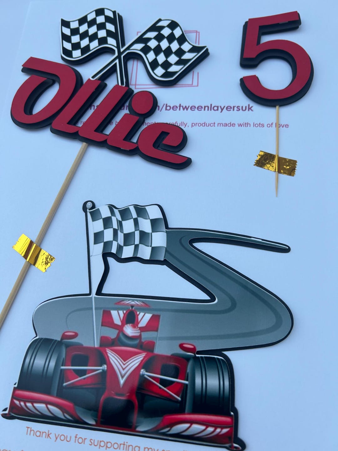 Formula 1 Cake Topper Set - Etsy UK