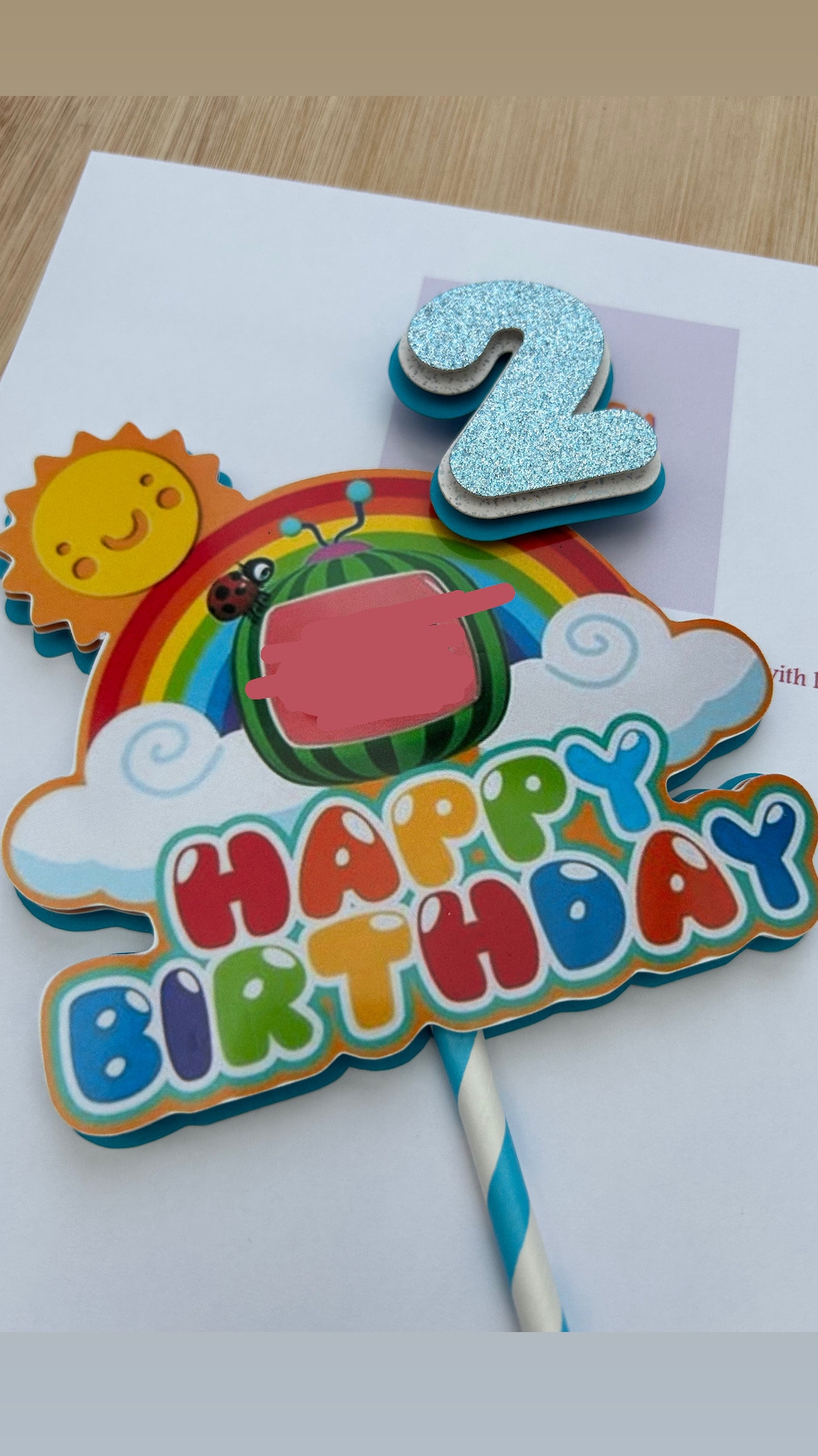 Melon Coco Cake Topper - Etsy