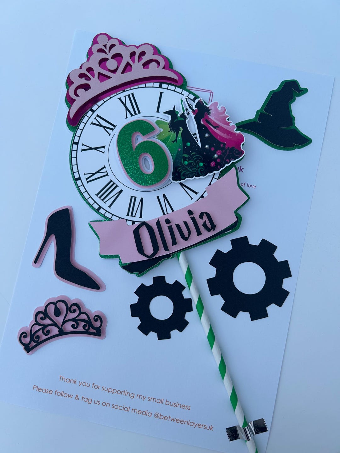Wicked Cake Topper Set - Etsy UK