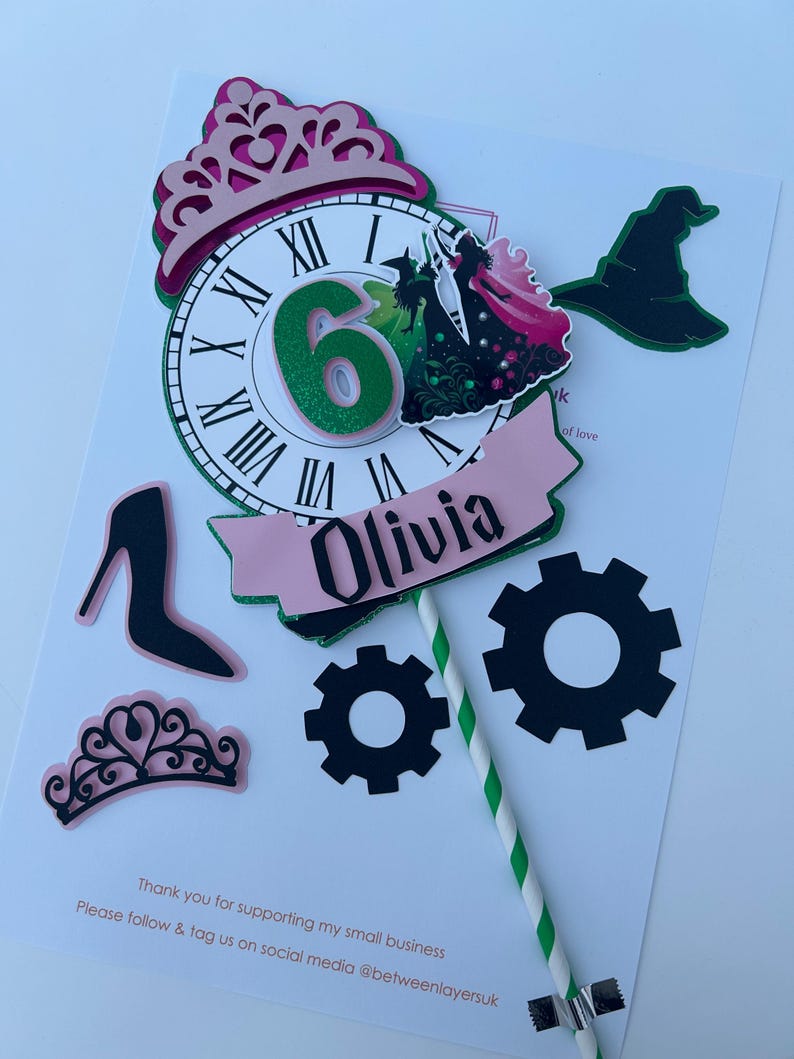 Wicked Cake Topper Set - Etsy UK