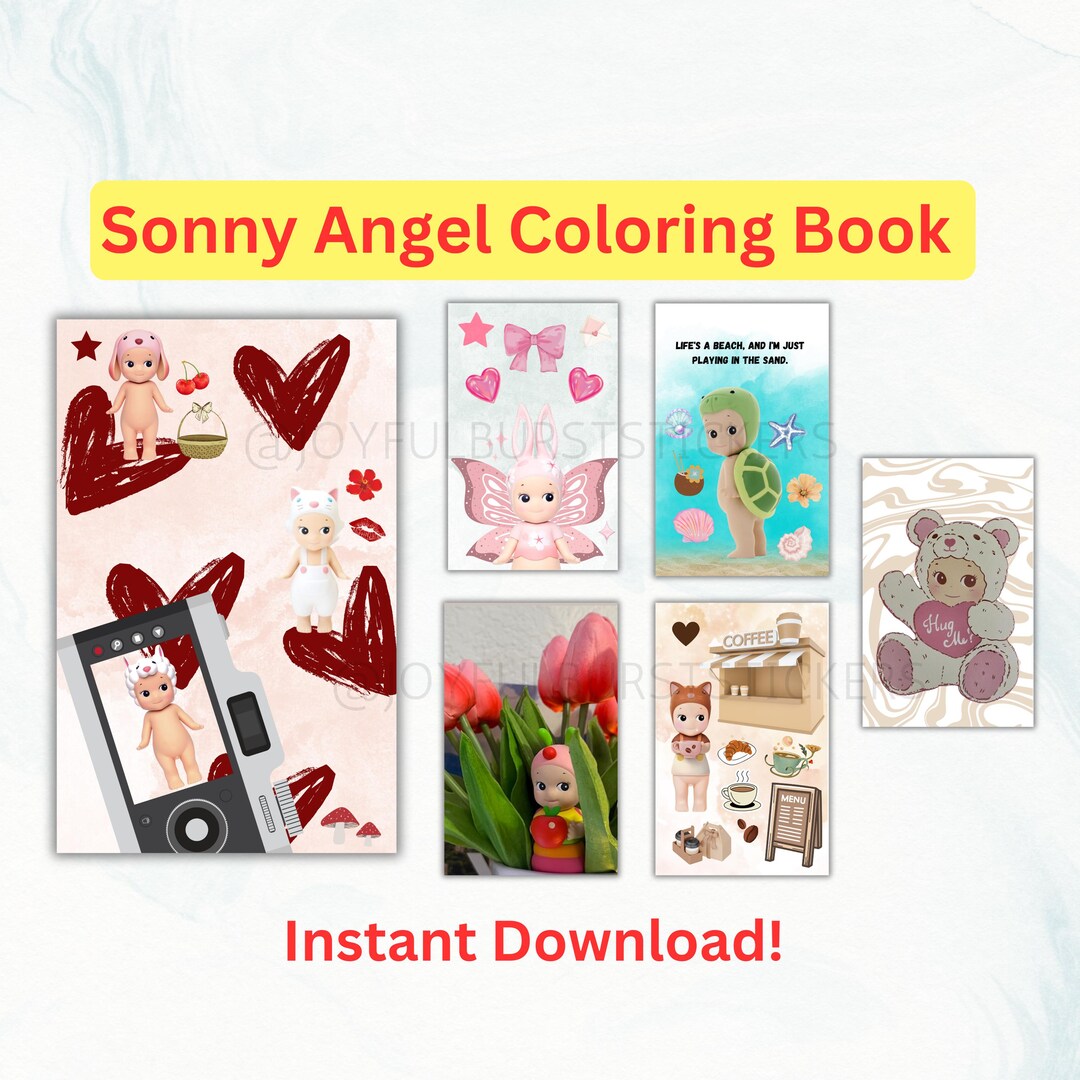 Sonny Angel Coloring Book. Kewpie Coloring Book. Coloring Sheet ...