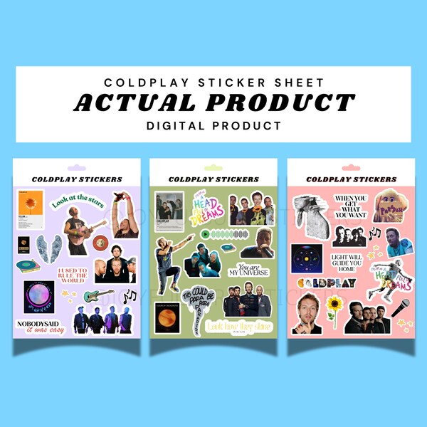 Coldplay - Etsy