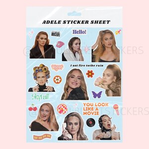 Adele Sticker. Adele Fans. Adele Merch. INSTANT DOWNLOAD - Etsy