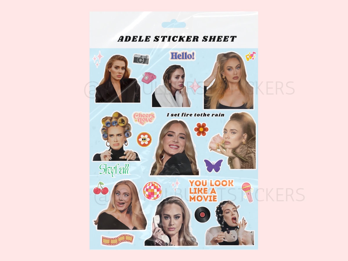 Adele Sticker. Adele Fans. Adele Merch. INSTANT DOWNLOAD - Etsy