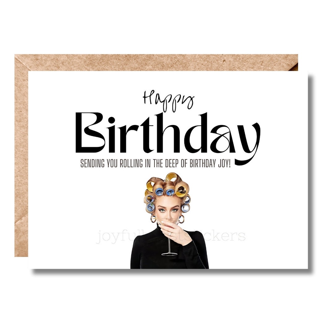 Adele Printable Birthday Card. Daydreamers Birthday Card. Adele ...