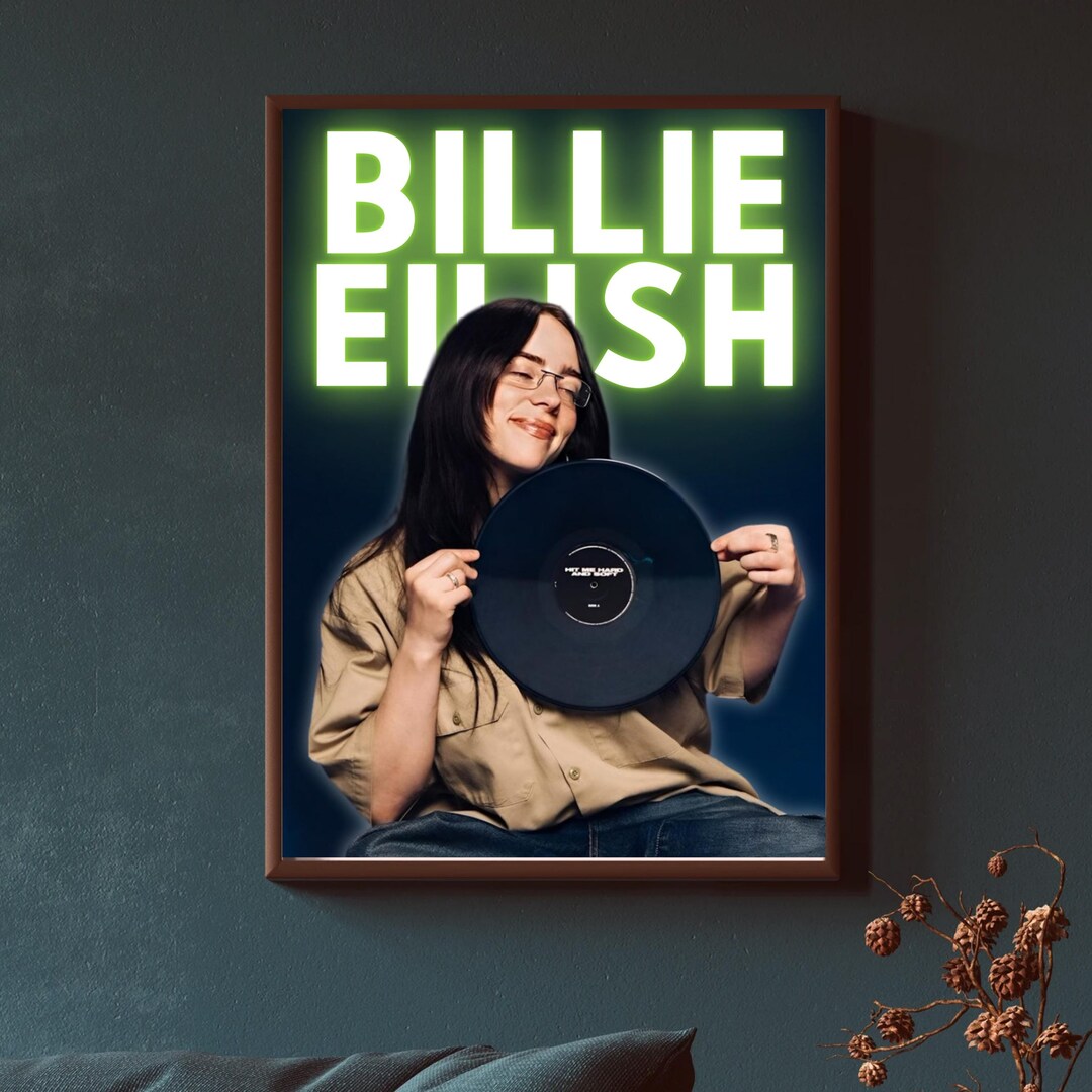 Billie Eilish 11x14 Poster, Billie Eilish Wall Art, Billie Eilish Room Decor, Billie Eilish Fan ...