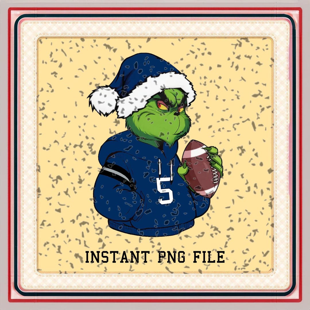 Grinch Football Team Png,christmas Grinch Indianapolis PNG, Christmas ...