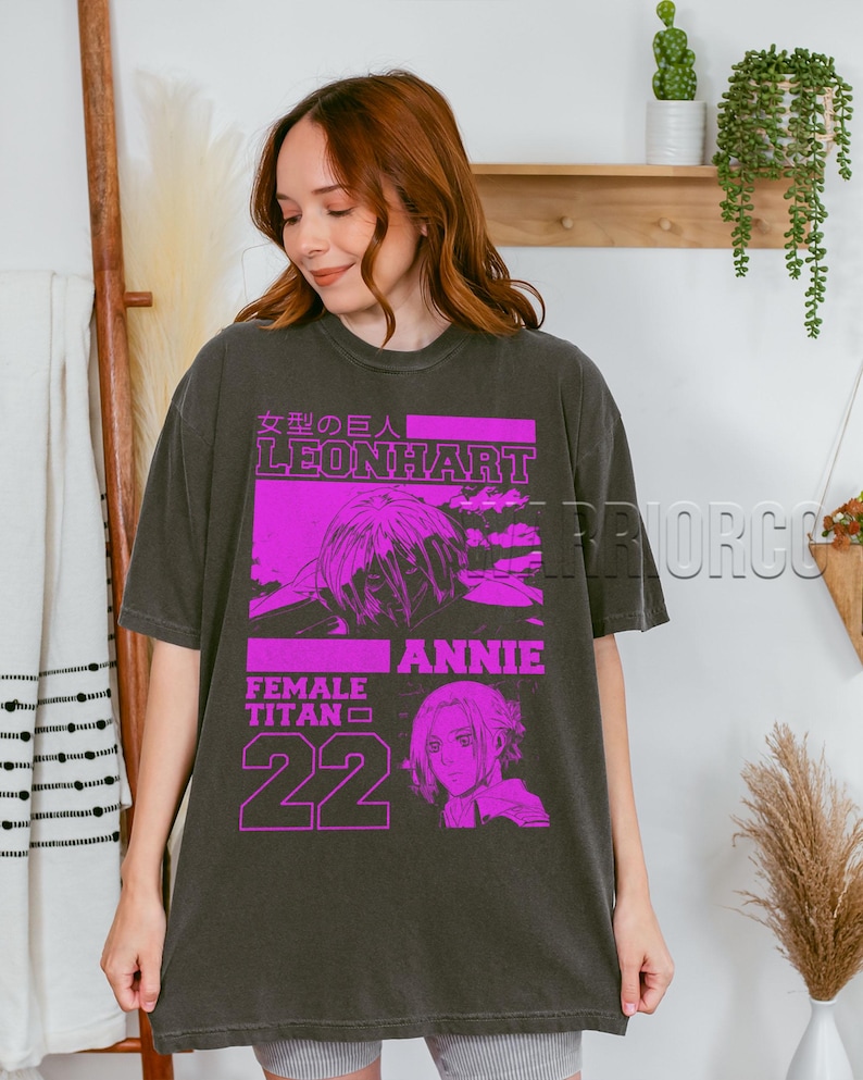 Annie Leonhart Shirt, Attack on Titan Anime Tee, Female Titan T-shirt ...