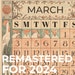 Printable Vintage Calendar 2024 /aesthetic Calendar From Theodorus ...
