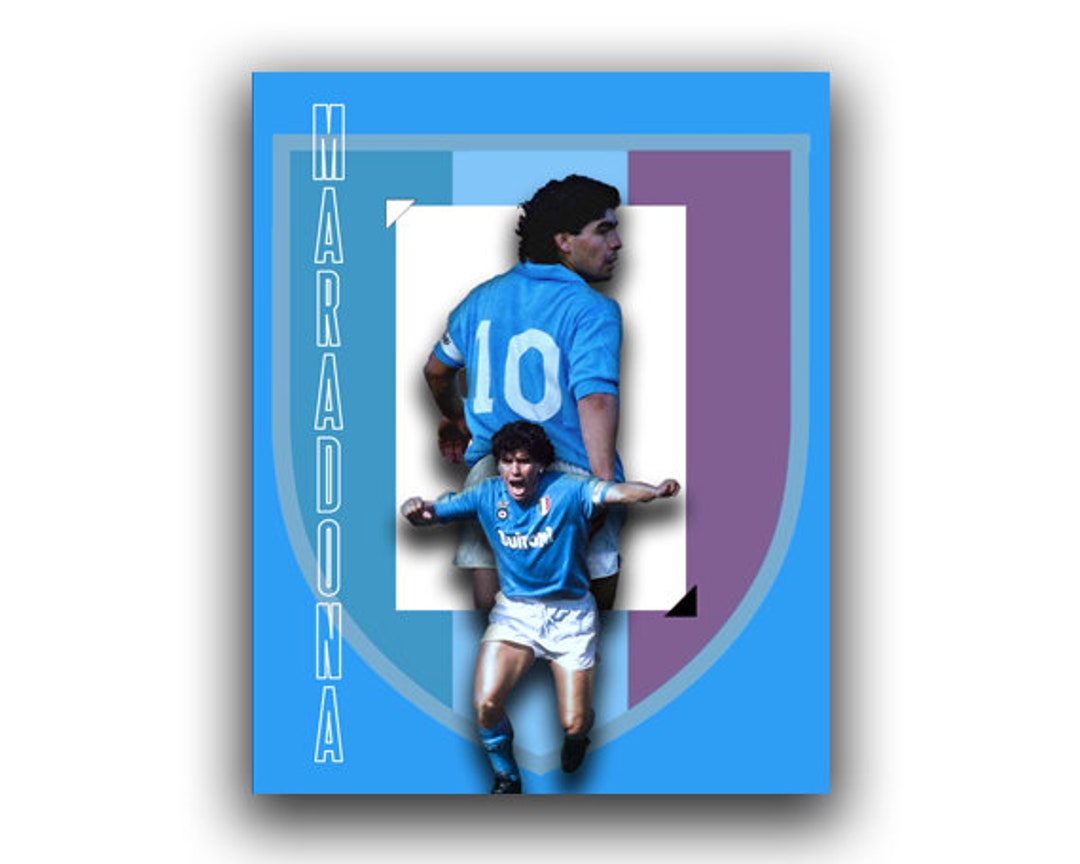 Diego Maradona Digital Legend Poster - Etsy