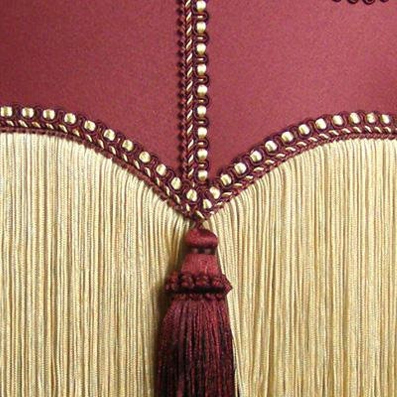 DOWNTON ABBEY Balmoral Lampshade in Rich Burgundy Sateen 22" Balmoral ...