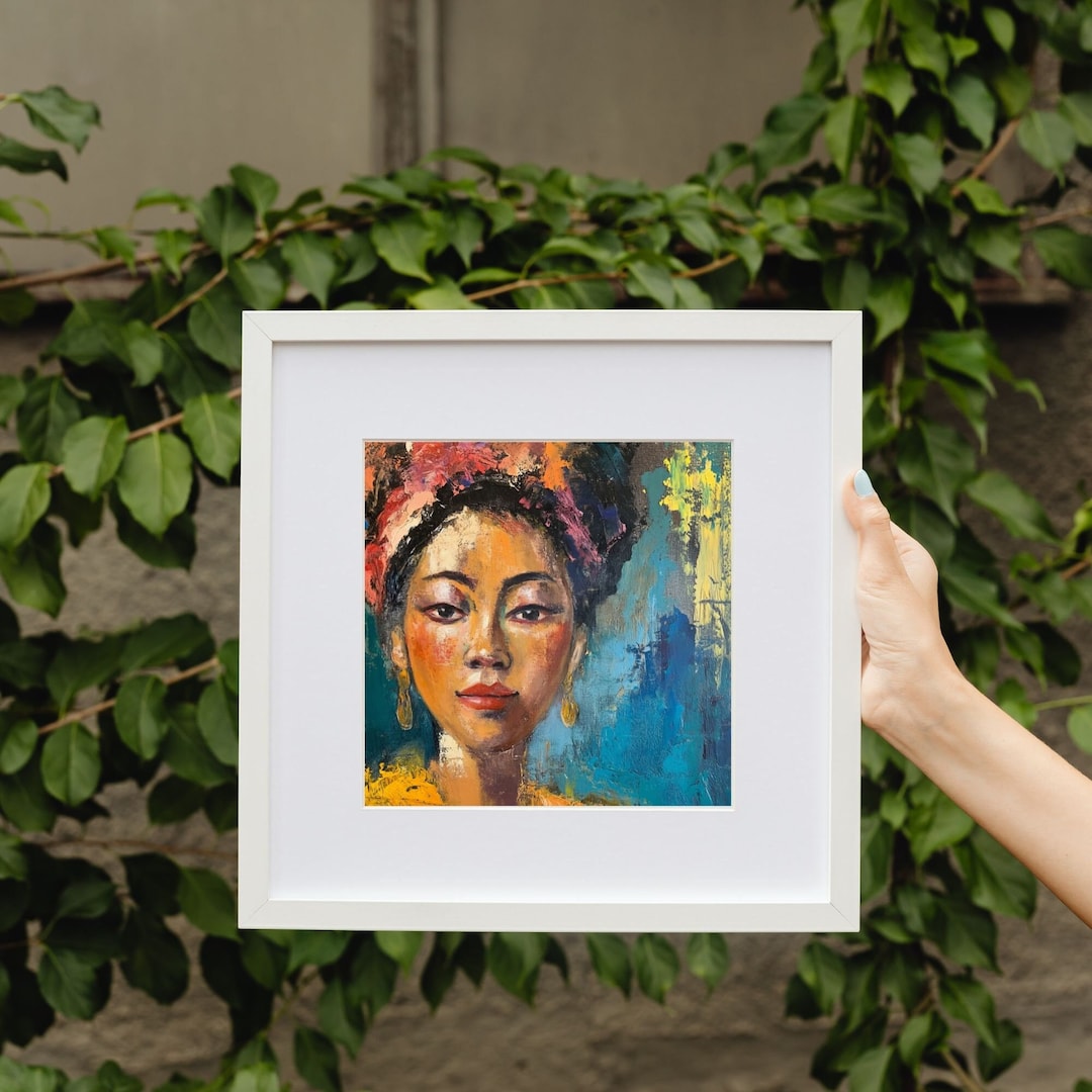 Burmese Woman Oil Painting, Original Myanmar Painting, Original ...