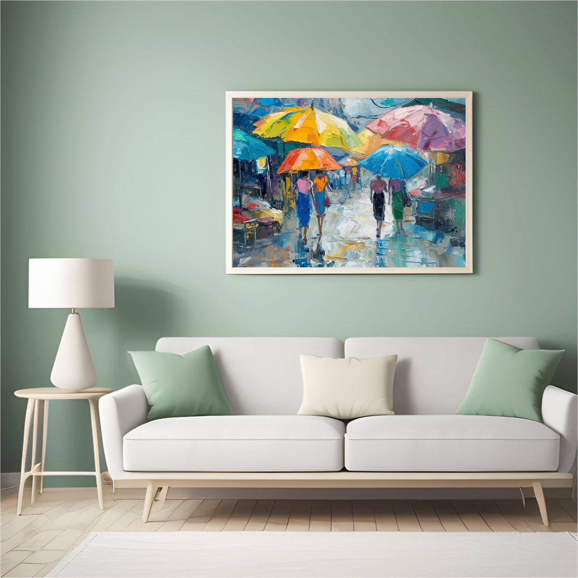 Burmese Wet Market Oil Painting, Myanmar Lifestyle, Original Myanmar ...
