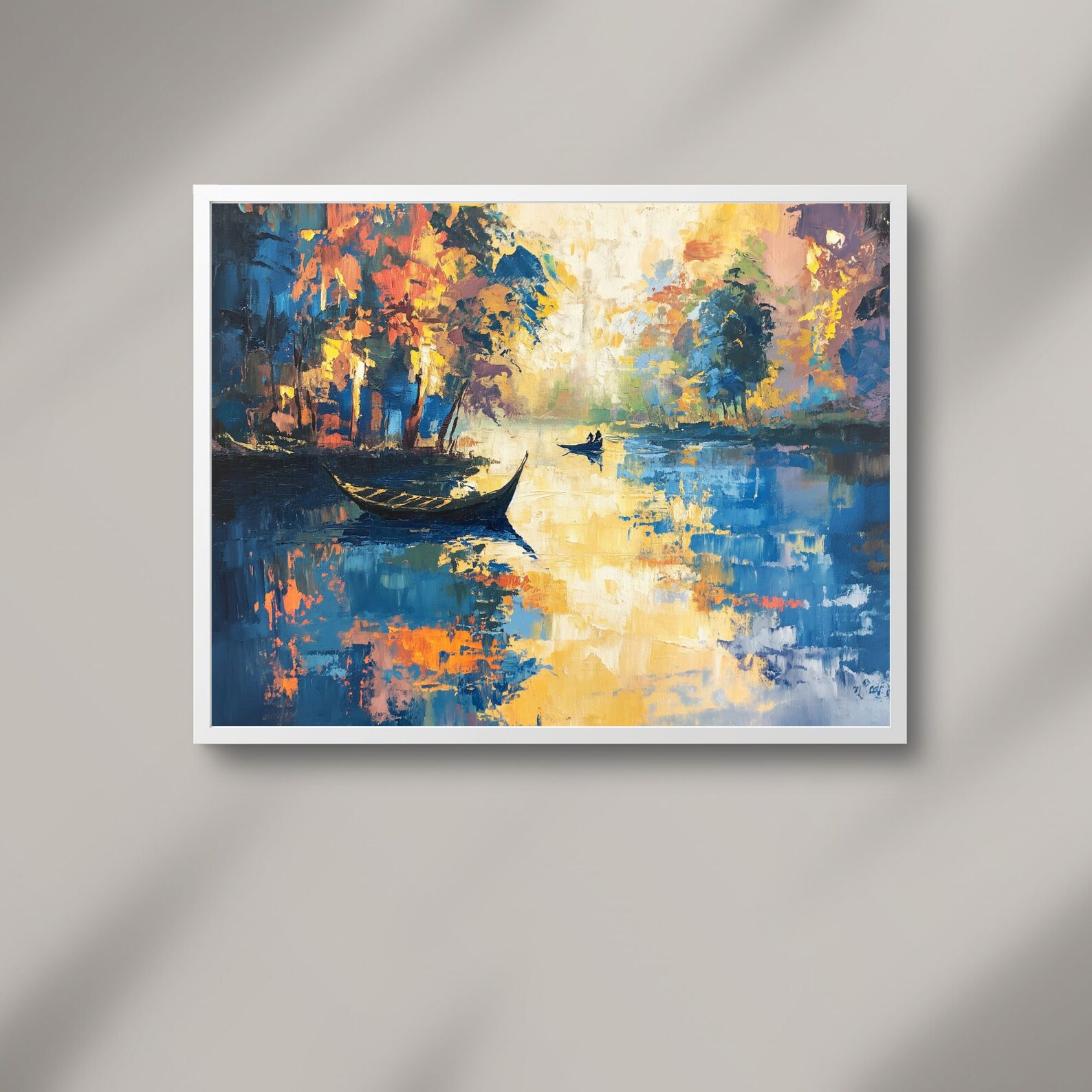 Myanmar River Oil Painting, Original Vietnamese Art, Burmese Artist ...