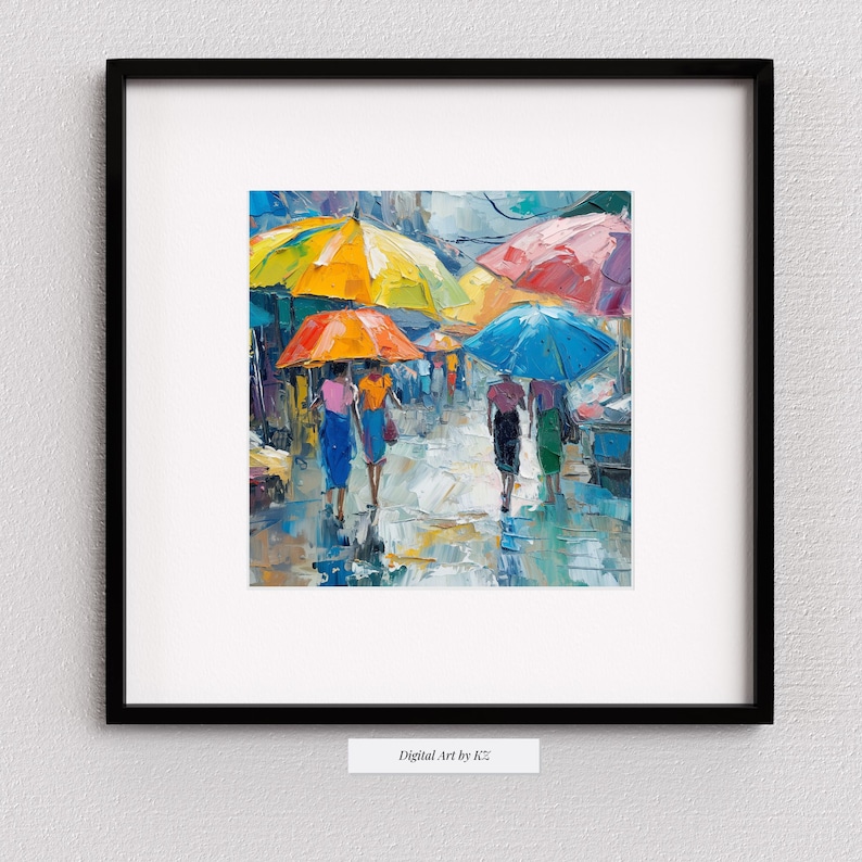 Burmese Wet Market Oil Painting, Myanmar Lifestyle, Original Myanmar ...