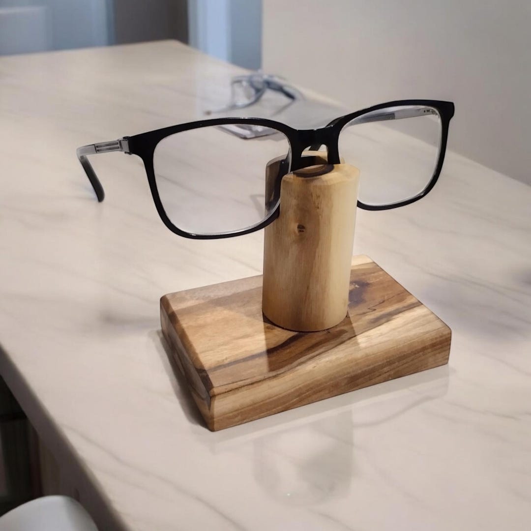 Handmade Wooden Glasses Stand: Oak Eyeglasses Holder - Etsy