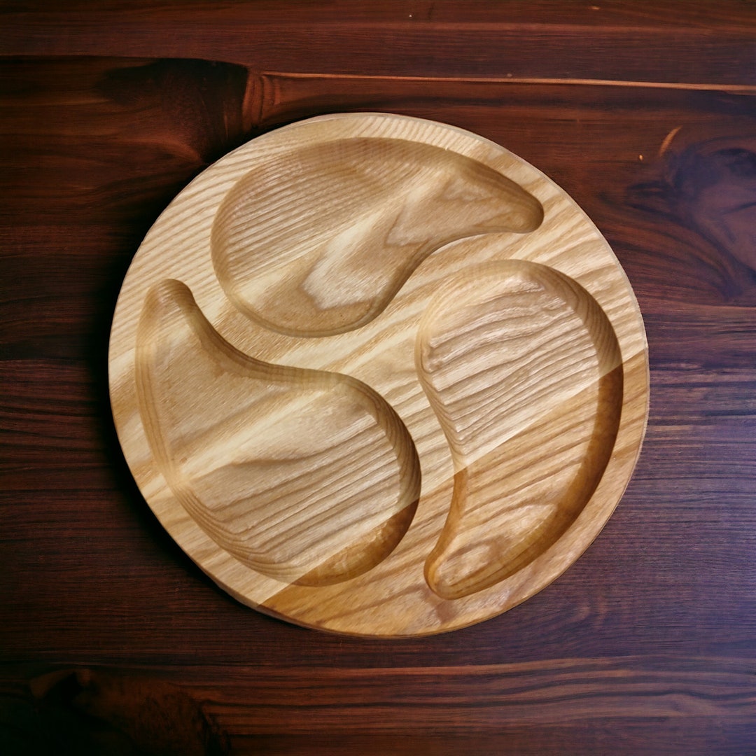Wooden Serving Dish,wooden Appetizer Tray,plates With Compartments ...