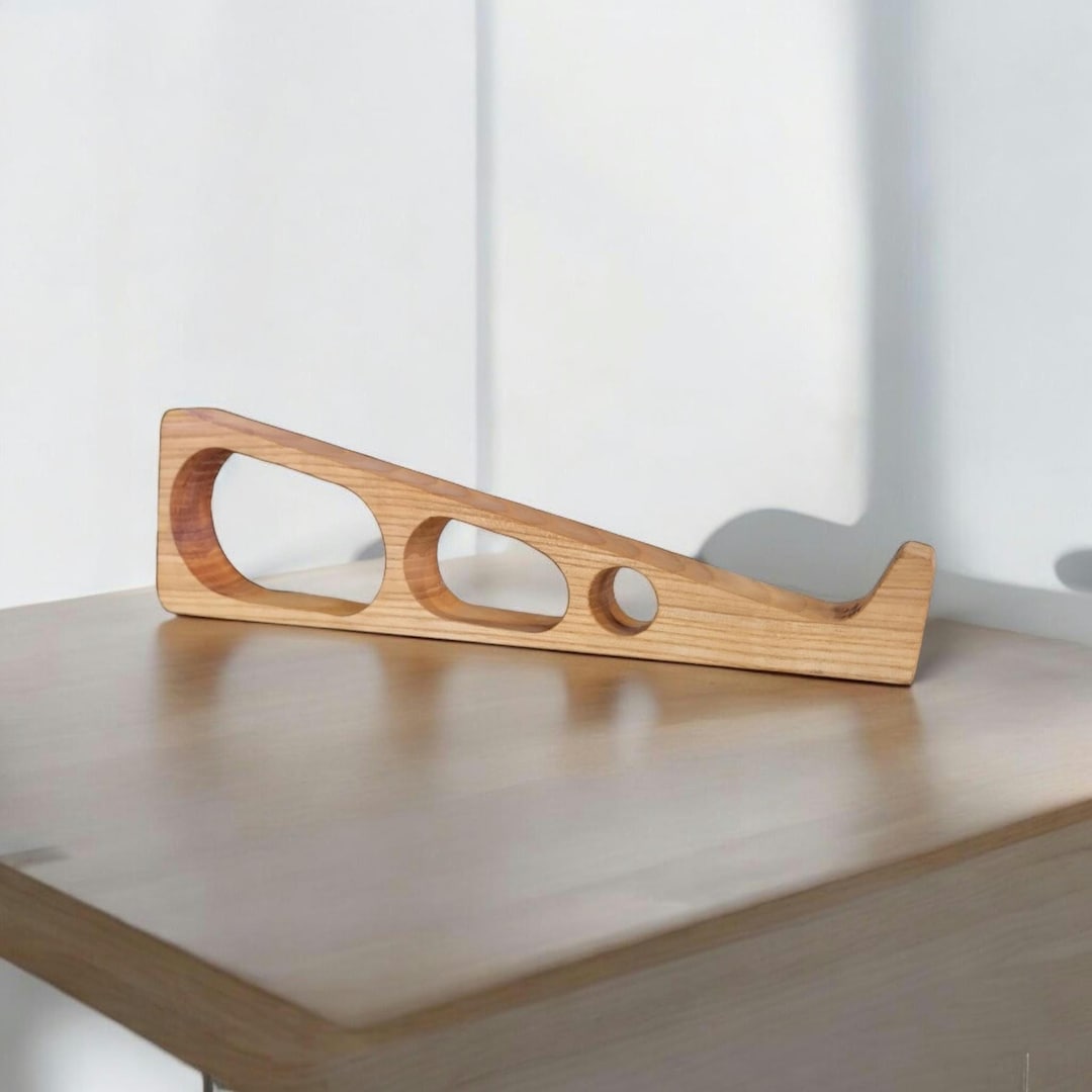 Wooden Laptop Stand. Natural Laptop Stand Wood. Gift for Gamer. MacBook ...
