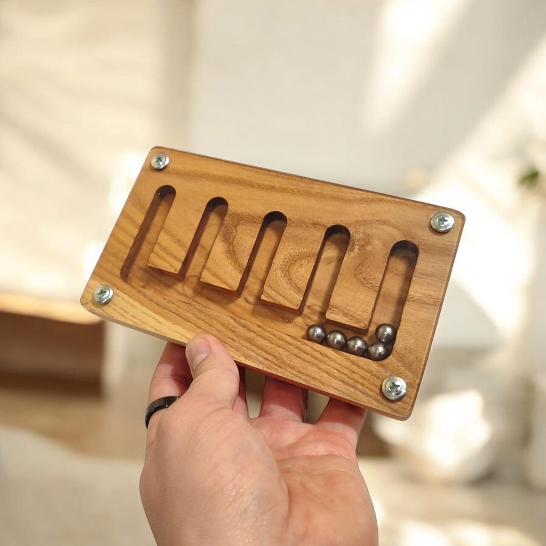 Wooden Montessori Toy: Fine Motor Puzzle, Logic Game - Etsy