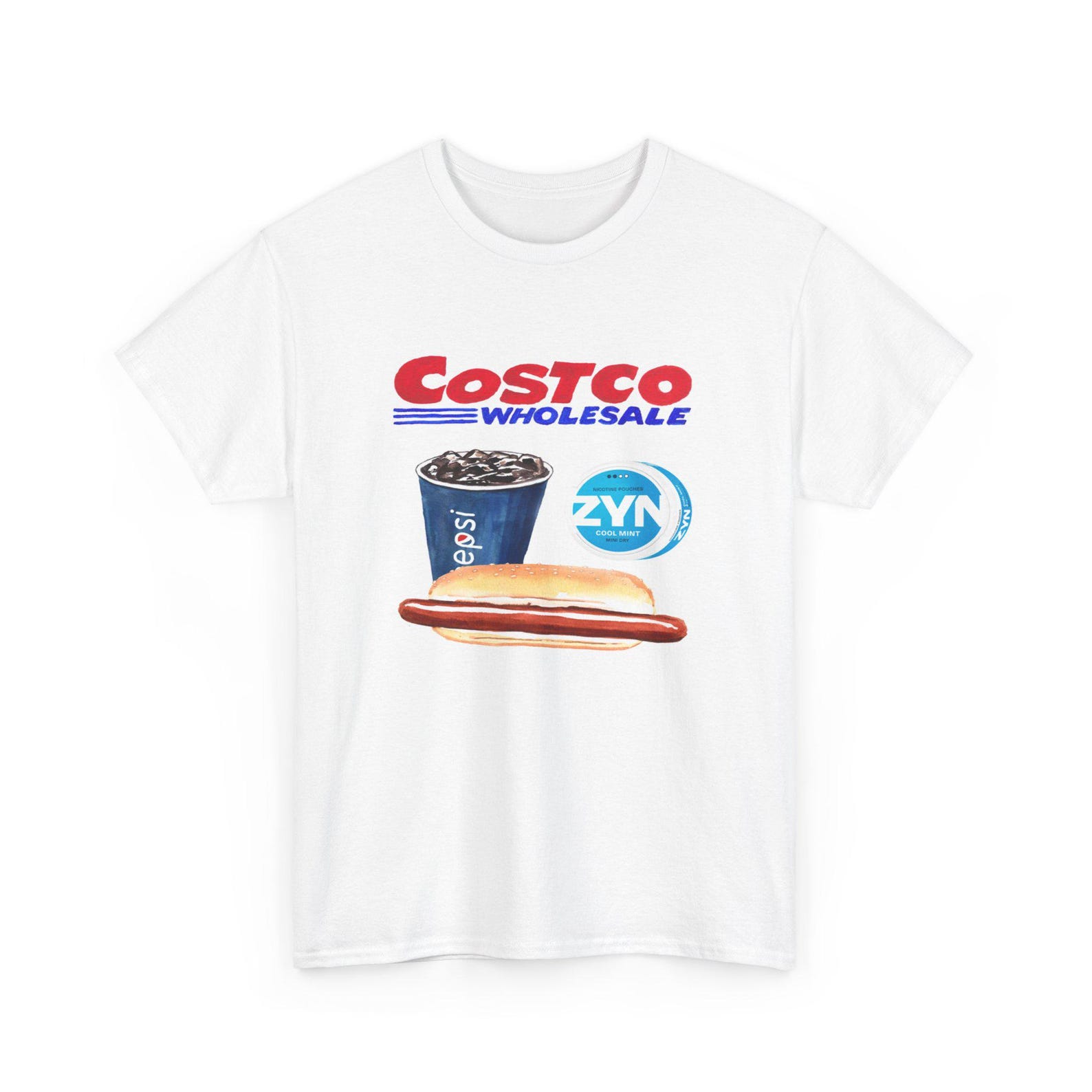 Costco Hotdog and Zyn T-shirt - Etsy