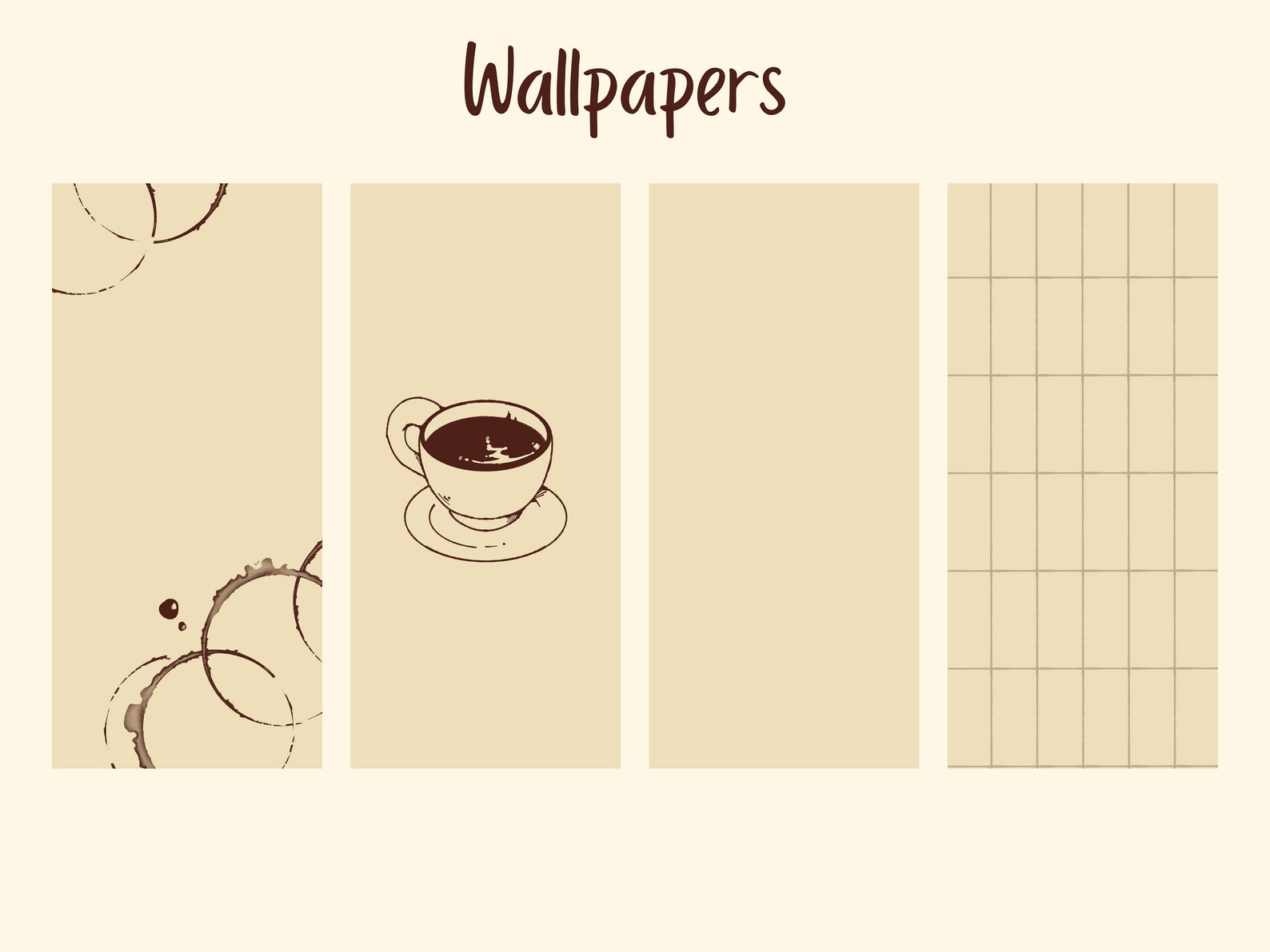 Coffee Break Theme Set, Hand Drawn Icons, Ios and Android Set ...