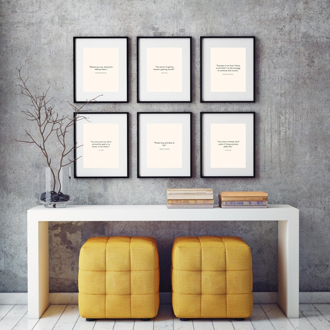20 Various Quotes Posters Printable Inspirational Sayings by Authors ...
