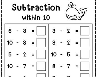 20 Printable Addition to 20 Fill in the Blanks Worksheets (numbers 1–20) – Kindergarten & 1st ...