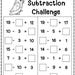 20 Printable Find the Missing Numbers in Subtraction (numbers 1–20 ...