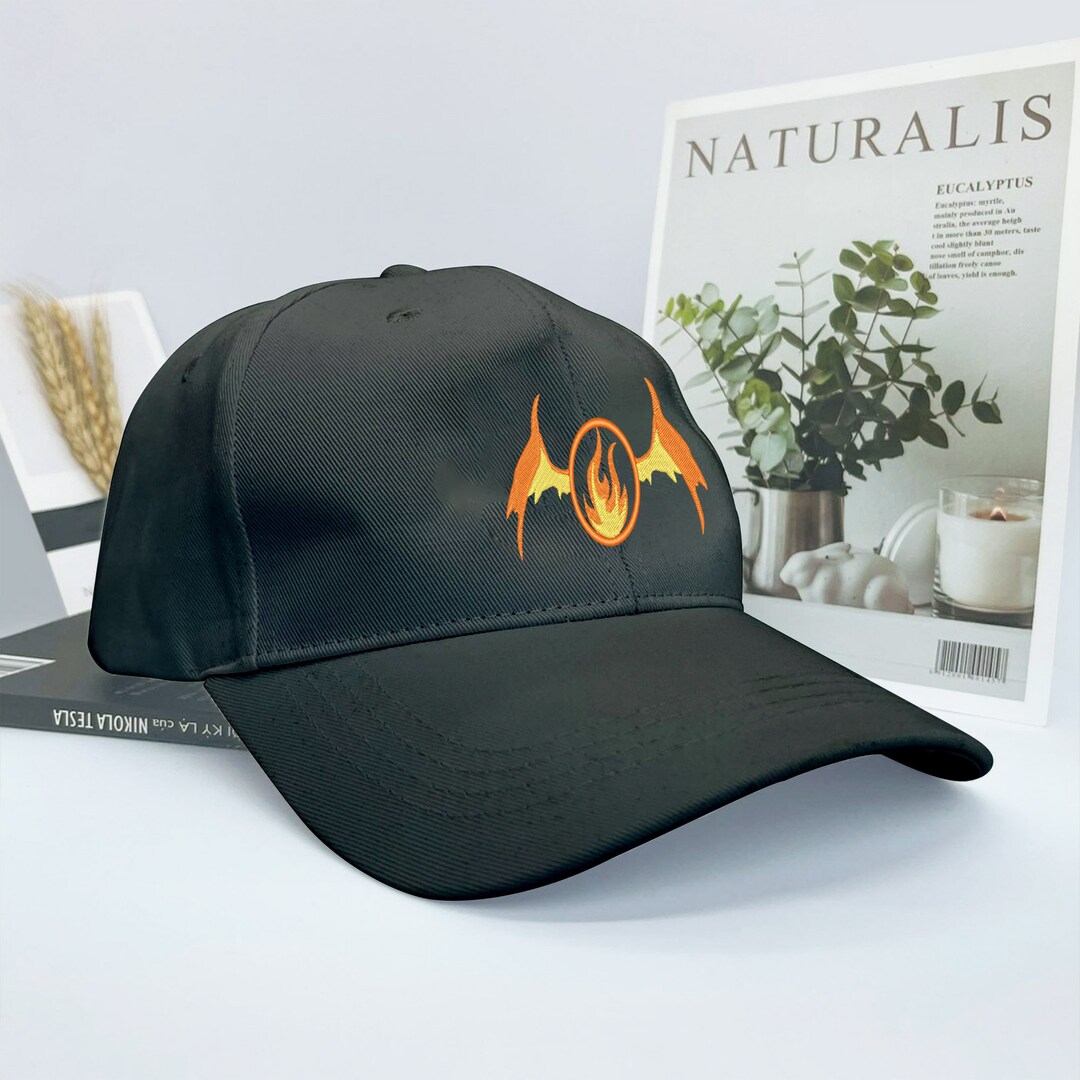 Charizard Embroidery Cap Funny Cap Charizard Embroidery Hat Gift - Etsy