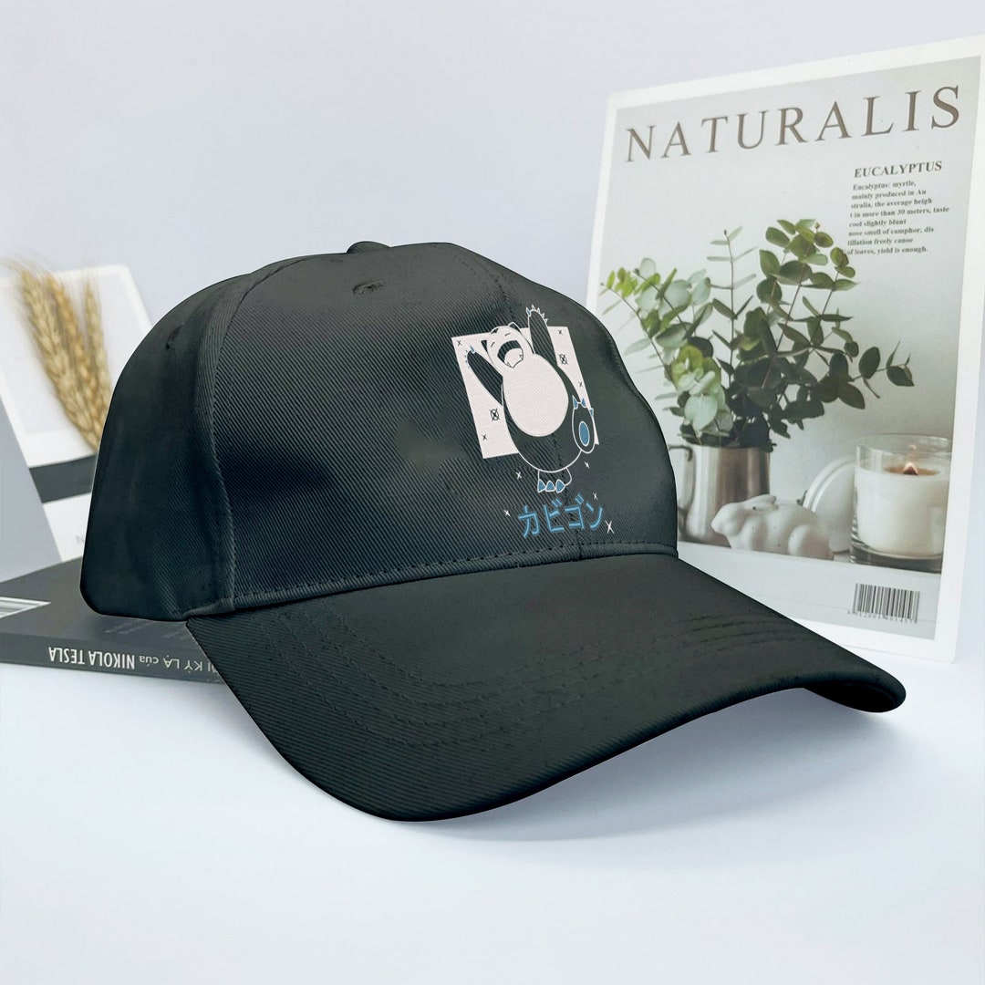 Snorlax Embroidery Cap Anime Snorlax Cap Embroidered Hat Gifts - Etsy