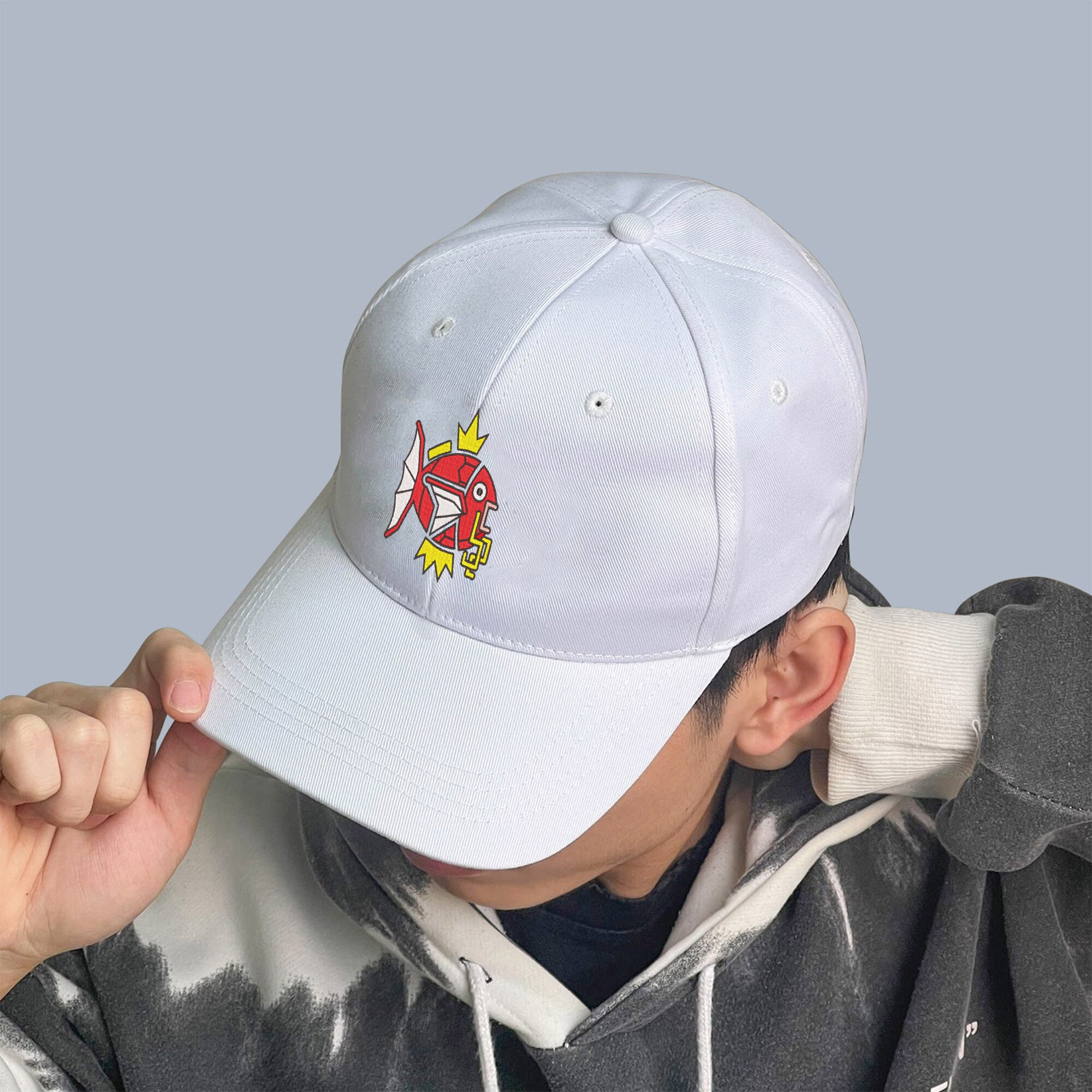 Embroidery Magikarp Cap Anime Magikarp Monster Hunter Style Embroidered ...