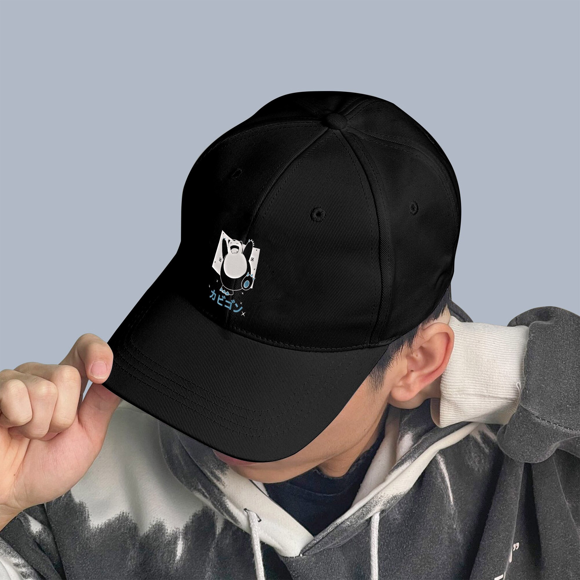 Snorlax Embroidery Cap Anime Snorlax Cap Embroidered Hat Gifts - Etsy