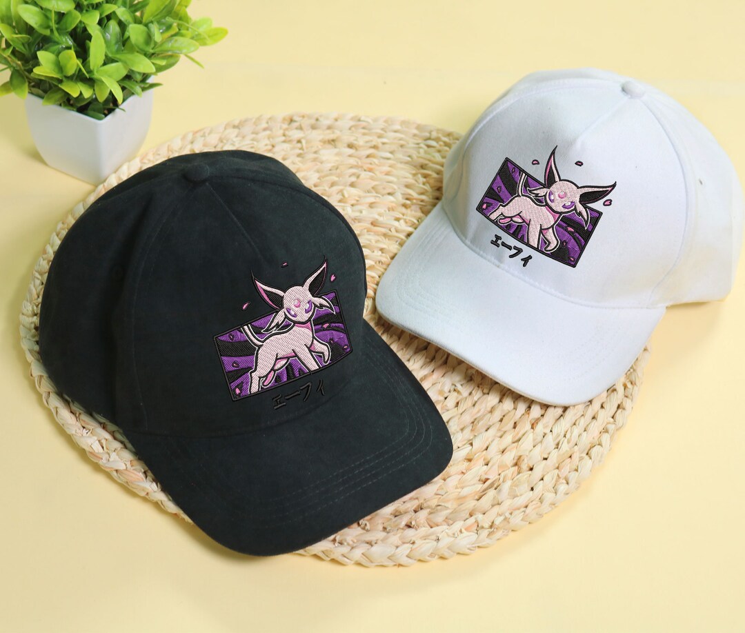Embroidery Espeon Cap Anime Espeon Embroidered Hat Gift - Etsy