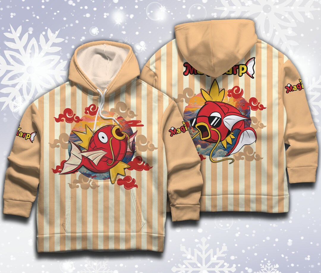 Magikarp Hoodie Shirt Japanese Anime Hoodie Shirt Magikarp Shirt Gift ...