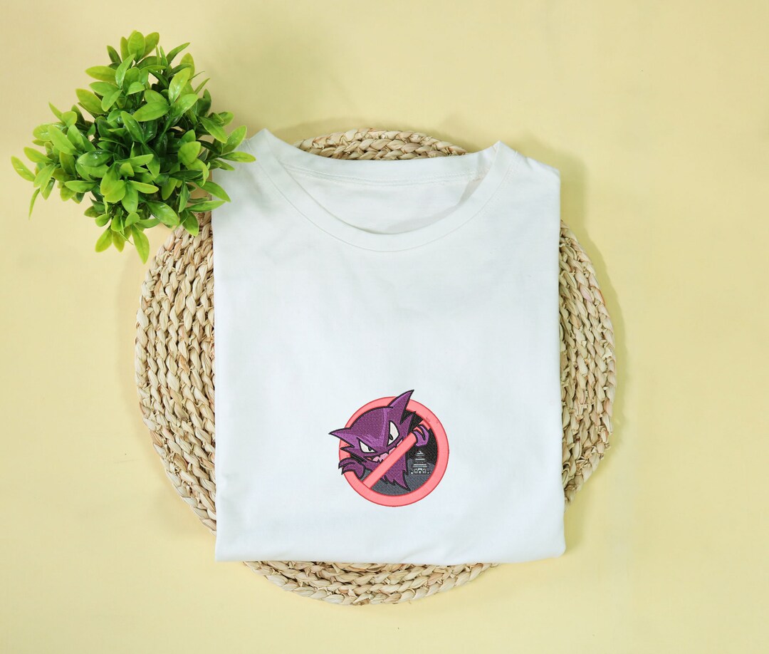 Haunter Embroidery T-shirt Haunter Ghost Embroidery Tshirt Haunter ...