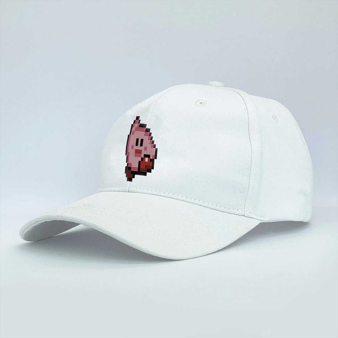 Kirby 8 Bit Style Embroidery Cap Anime Kirby Embroidered Hat Gifts for ...