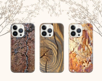 Biodegradable Modern Wood Texture Phone Case Natural Cover for iPhone ...