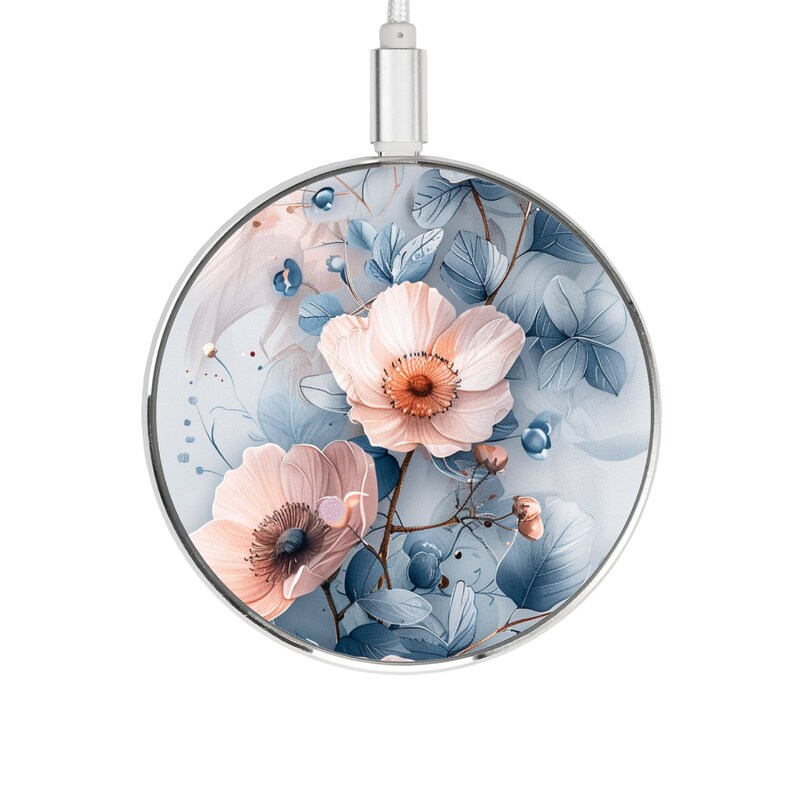 Inky Blue Mobile Charger 15W Wireless Charging Sapphire Blue Pad Qi ...