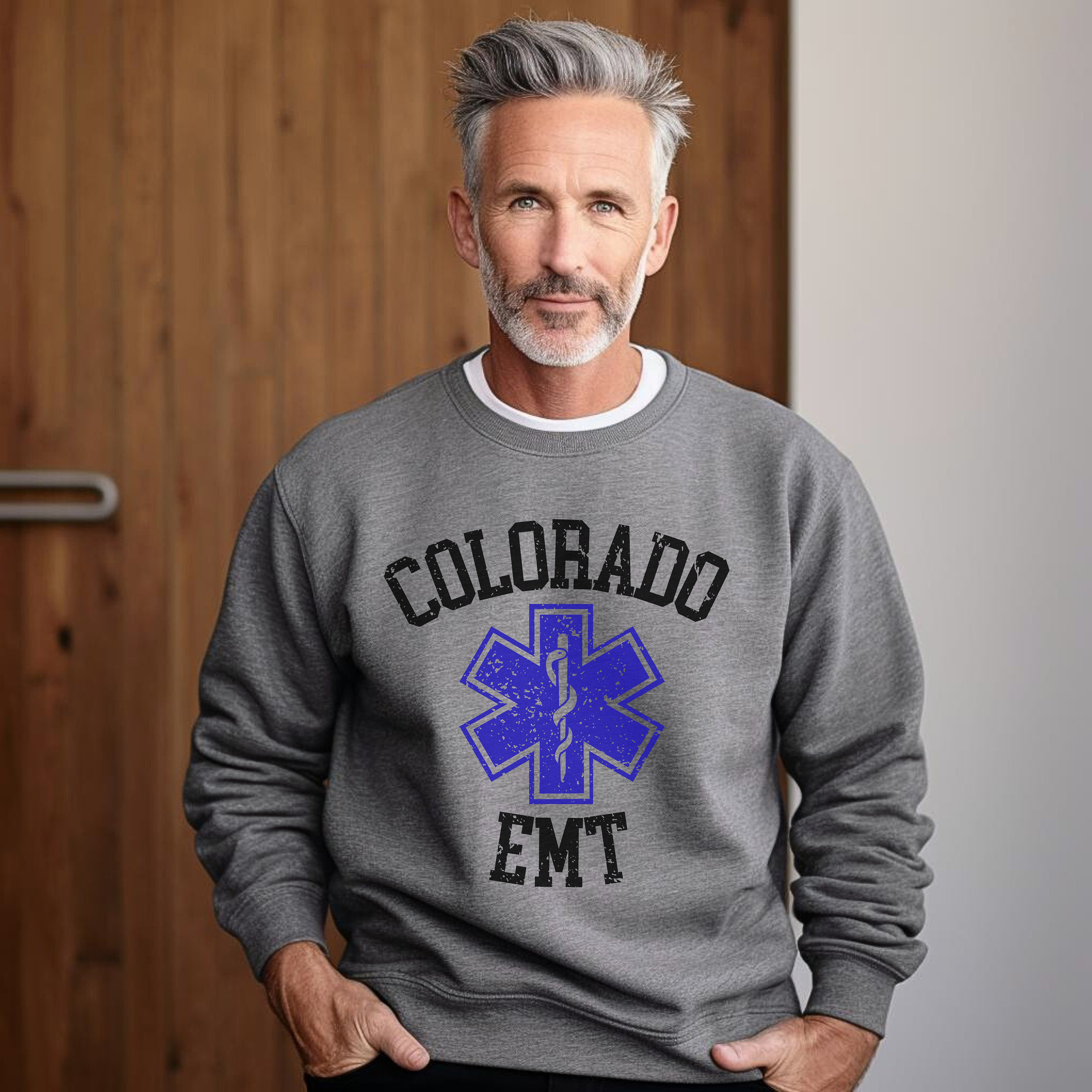 Personalized EMT Sweatshirt Featuring the Star of Life Logo, Custom ...