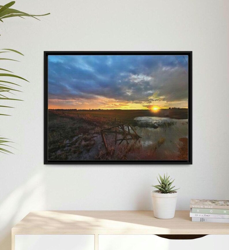 Digital Download Sunset in Rural Farm Town Printable Yourself at Home ...