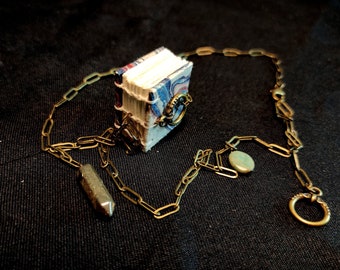Miniature Book Necklace - Etsy