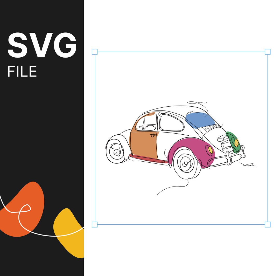 Minimalist Line Print, Vector File, Line Drawing, Line Art, Car Line ...