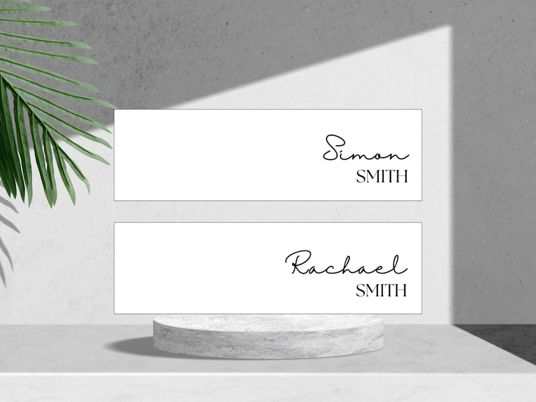 Wedding Seating Card Template | Name Card | Place Card | Canva Digital ...