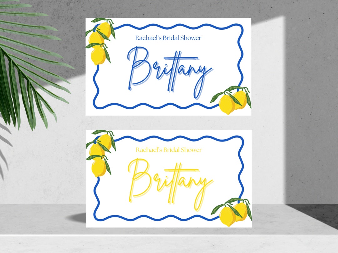 Bridal Shower Name Tag | Hens Party Name Tag | Canva Digital Download ...