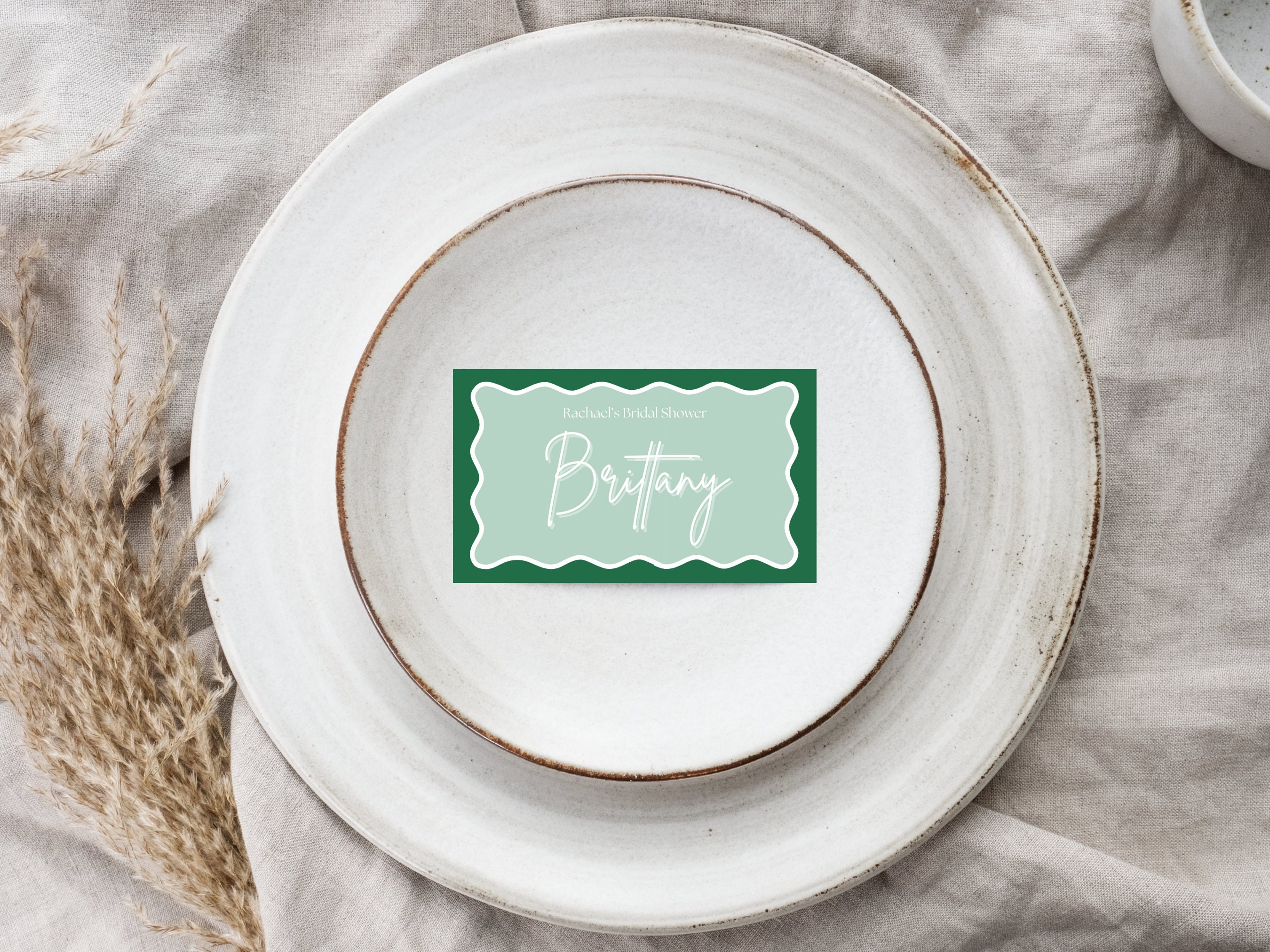 Printable Bridal Shower Name Tag | Hens Party Name Tag | Canva Digital ...