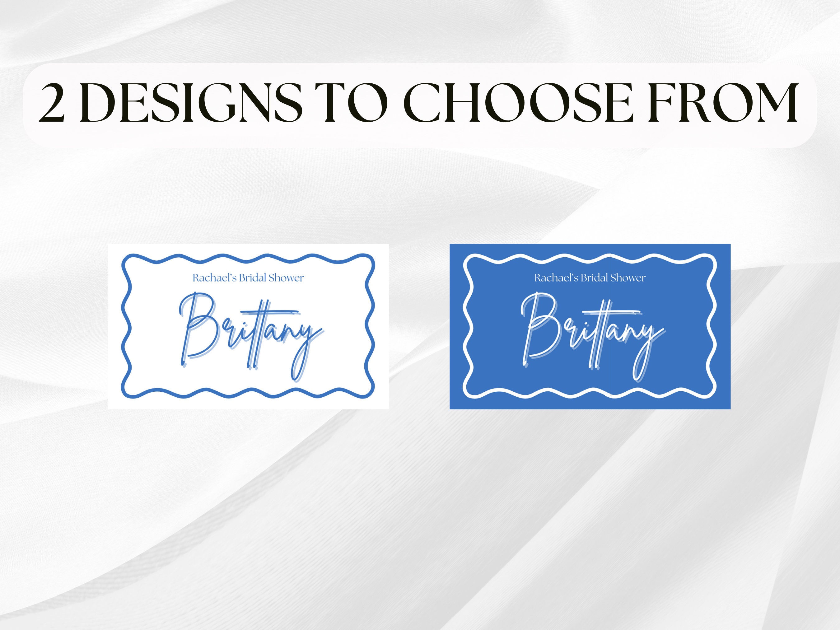 Printable Bridal Shower Name Tag | Hens Party Name Tag | Canva Digital ...