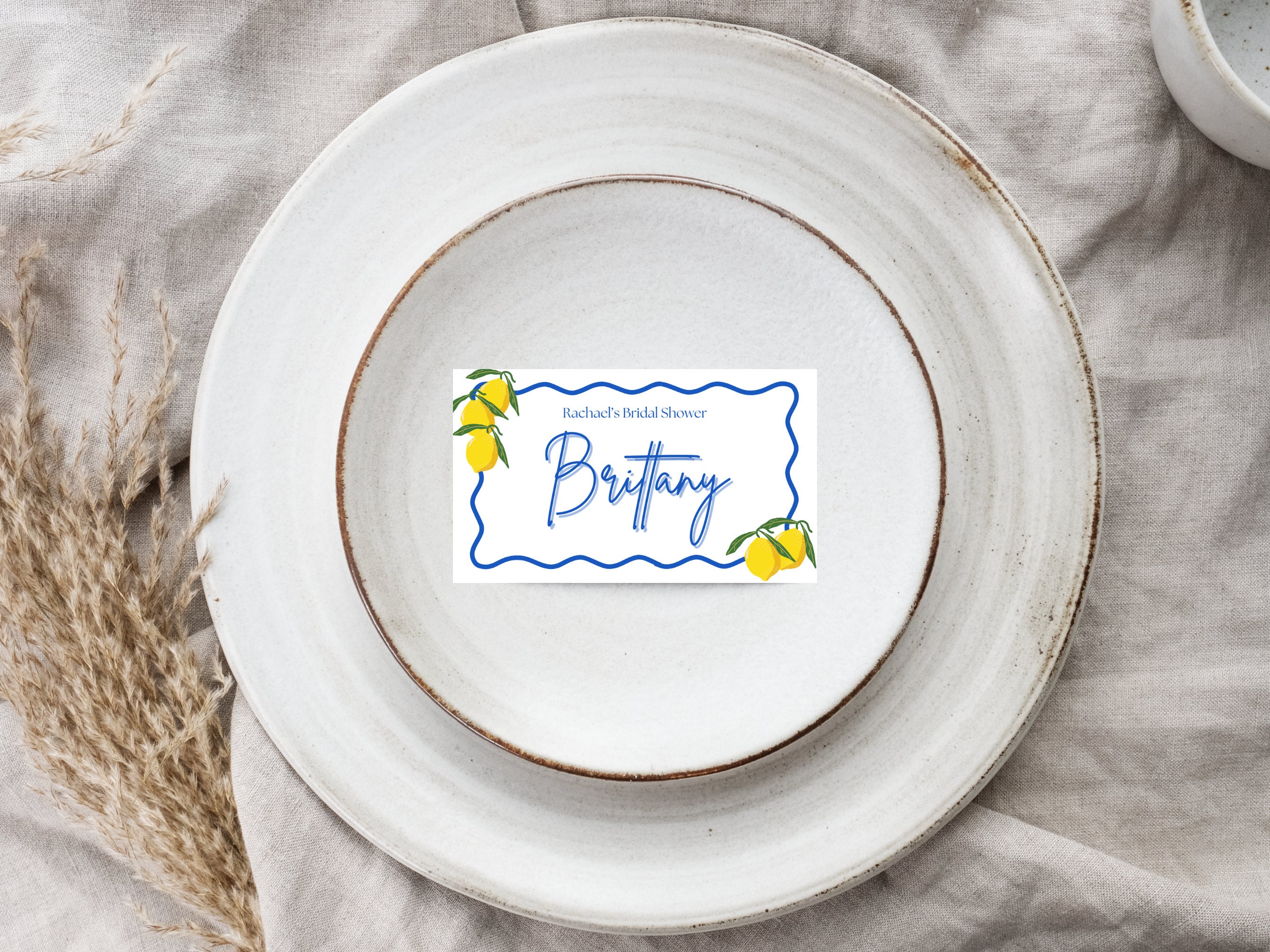 Bridal Shower Name Tag | Hens Party Name Tag | Canva Digital Download ...