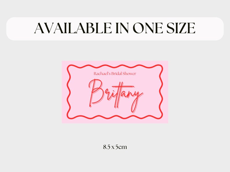 Printable Bridal Shower Name Tag Hens Party Name Tag Canva Digital ...