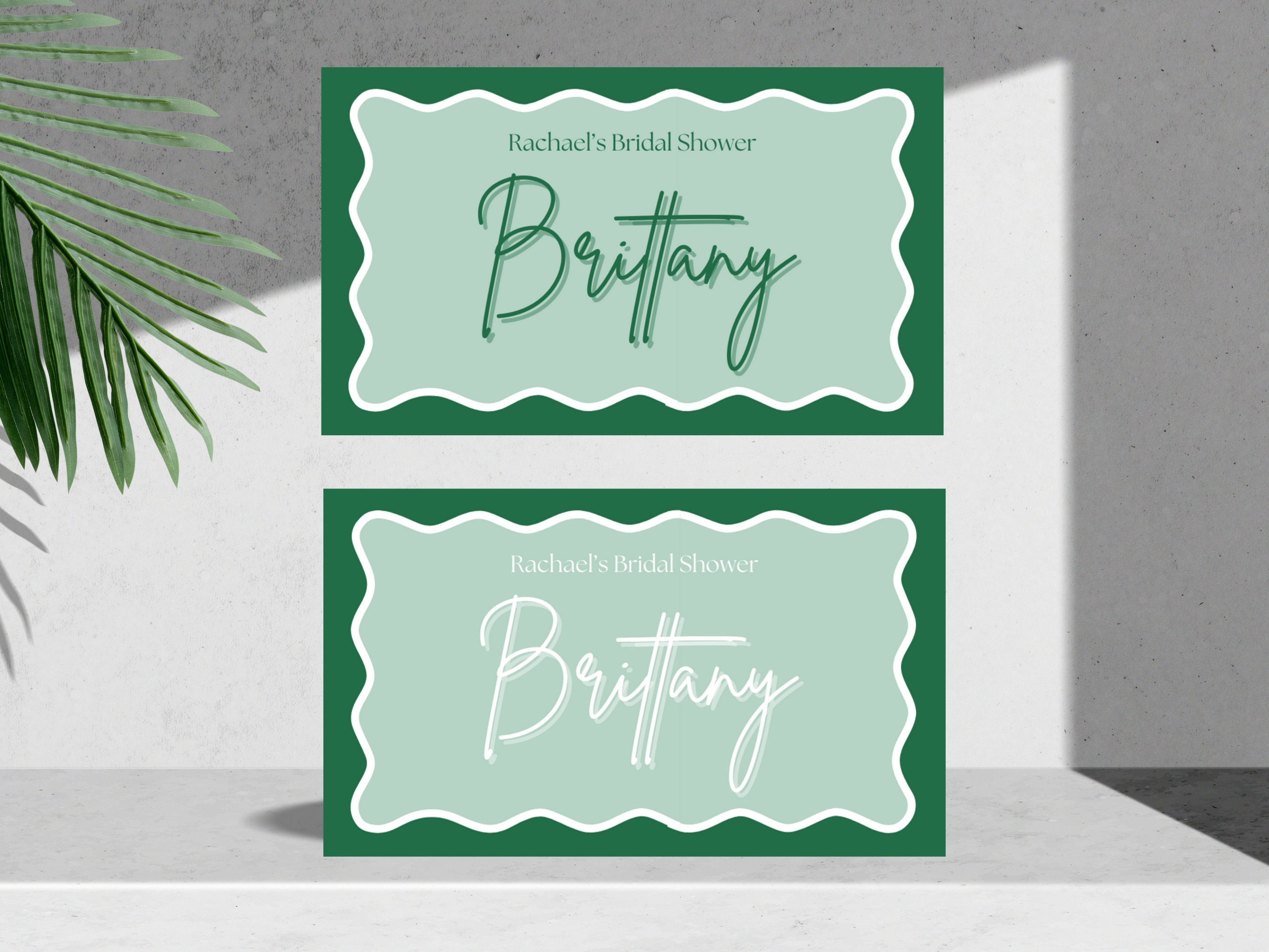 Printable Bridal Shower Name Tag | Hens Party Name Tag | Canva Digital ...