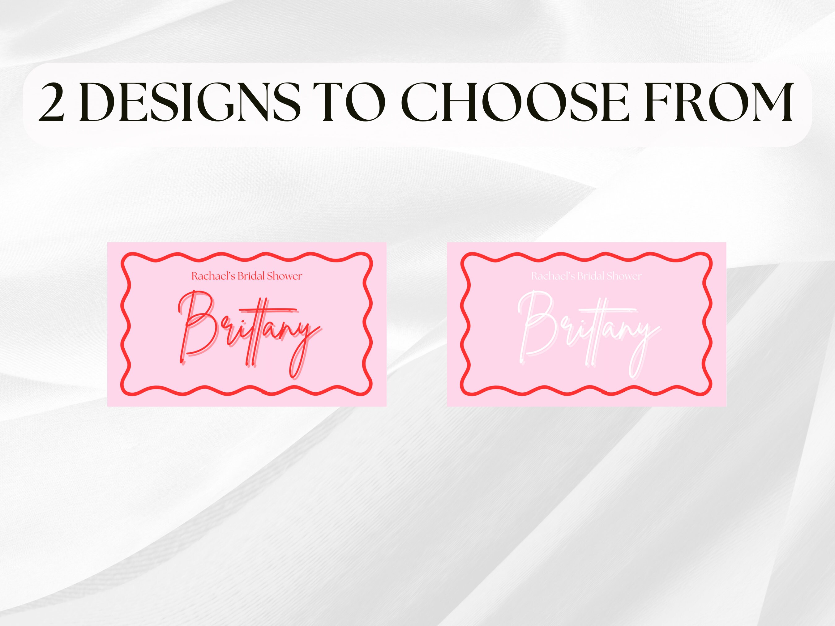 Printable Bridal Shower Name Tag Hens Party Name Tag Canva Digital ...